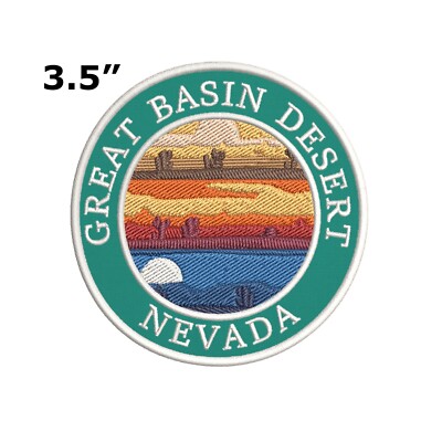 Great Basin Desert Nevada Patch Embroidered Iron-on Applique Nature ...