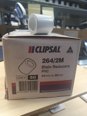 Clipsal 264/2M Conduit Rigid Reducer PVC Grey 25mm-20mm x50 pcs | eBay ...