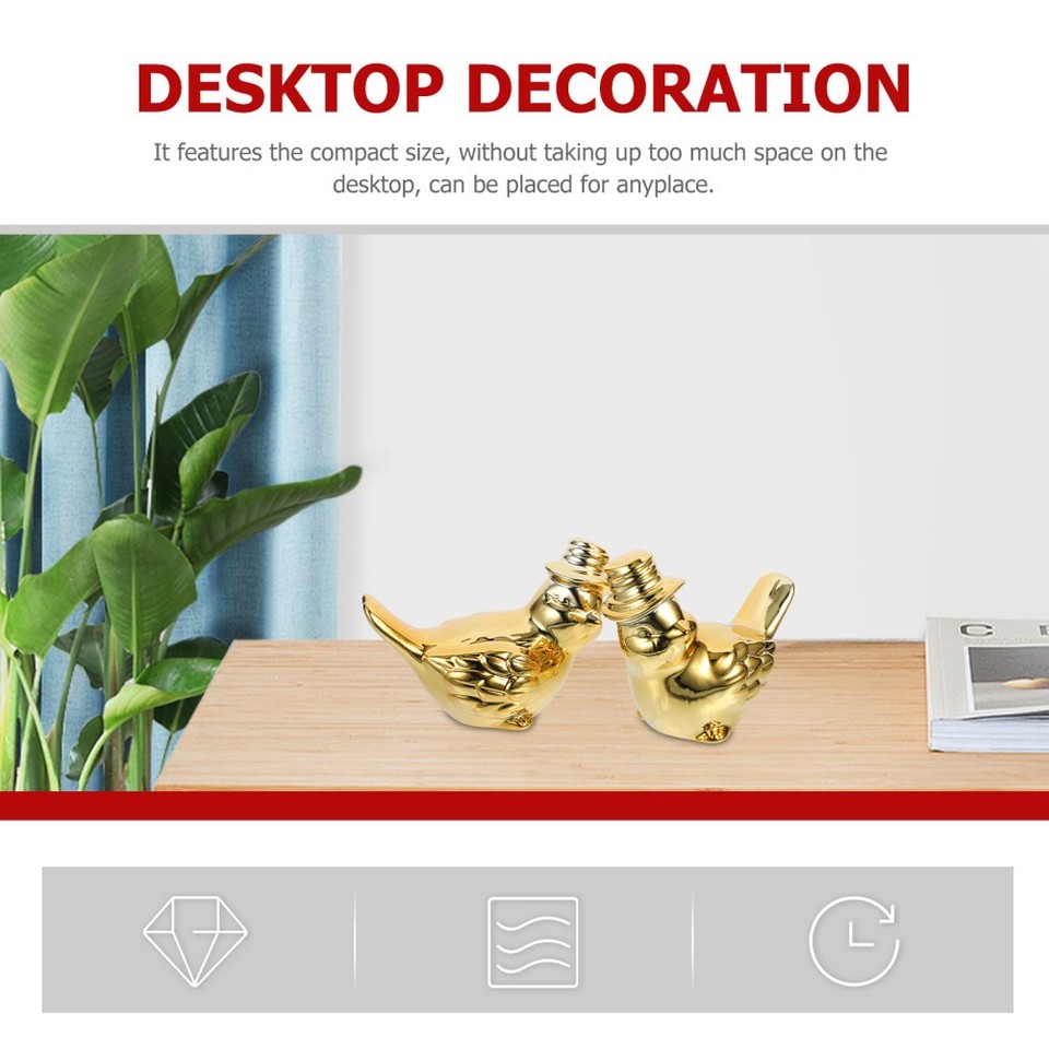 Bird Craft Statue Ornaments Ceramics Small Birds Statues Figurines ...