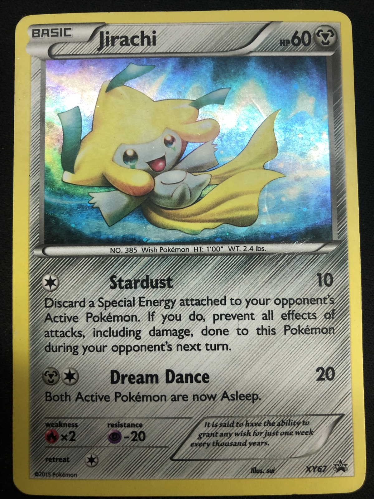 Jirachi XY67 LP Black Star Promo Holo XY Promos Foil Pokemon TCG Card ...