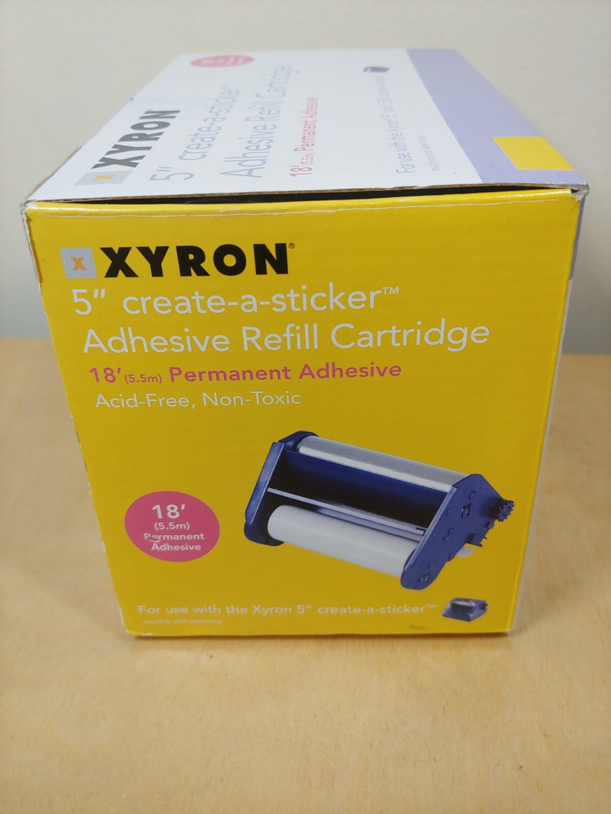 NEW/SEALED XYRON 5” CREATE A STICKER ADHESIVE REFILL CARTRIDGE ...