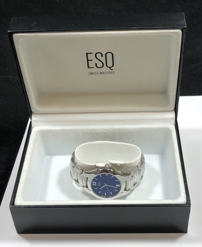 ESQ Esquire Mans Watch. Stainless Steel. Quartz Watch. Near Perfect. | eBay
