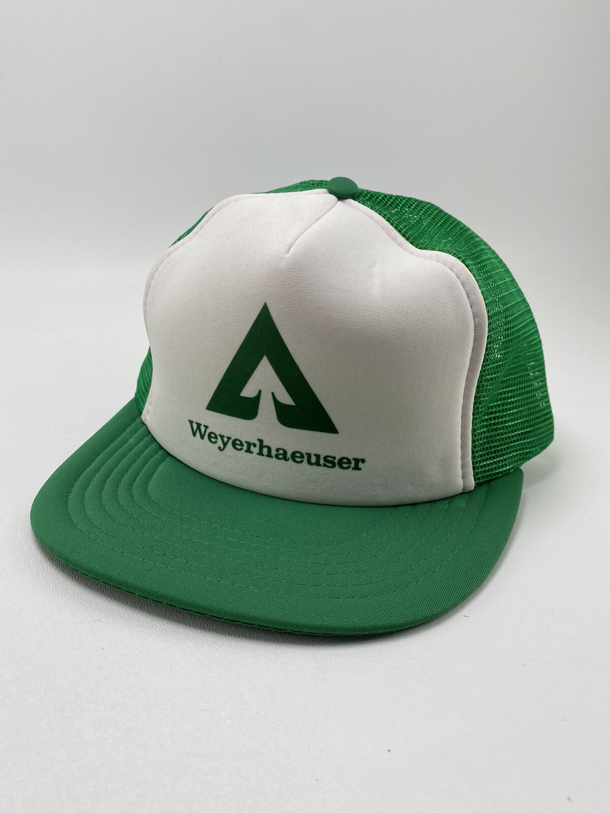 Vintage 1980's Weyerhaeuser Hat, Mesh Forest Sustainability Snapback ...