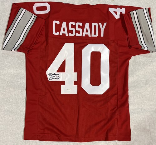 NEW SIGNED CUSTOM Sewn Stitched Howard “Hopalong” Cassady Red Jersey XL ...