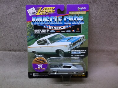 JL JOHNNY LIGHTNING 1998 MUSCLECARS USA SILVER 1970 AMC REBEL MACHINE ...