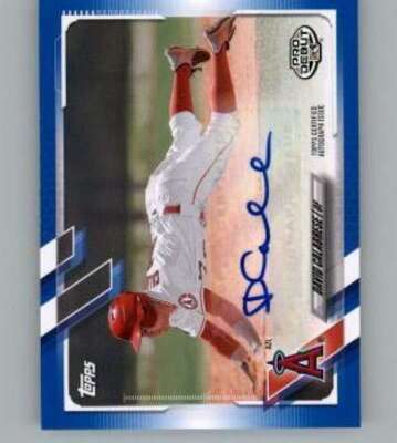 2021 Topps Pro Debut Autographs Blue #PD-114 David Calabrese RC Rookie ...