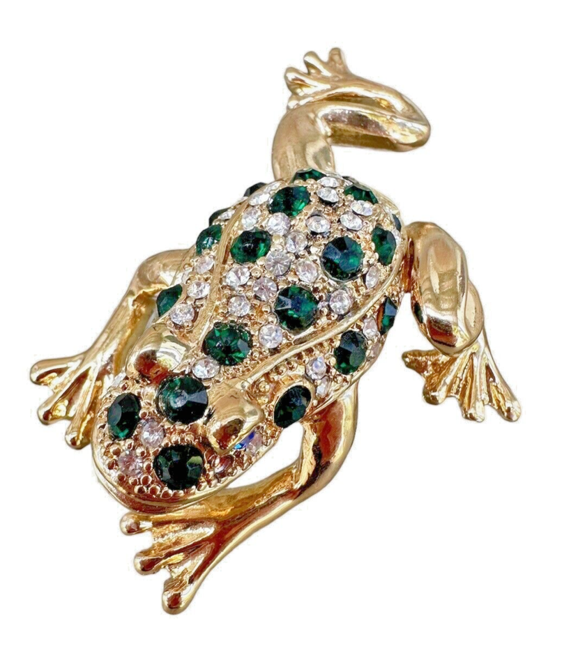 Jumping FROG Hand Jeweled Trinket Box With Austrian Crystals. New | eBay