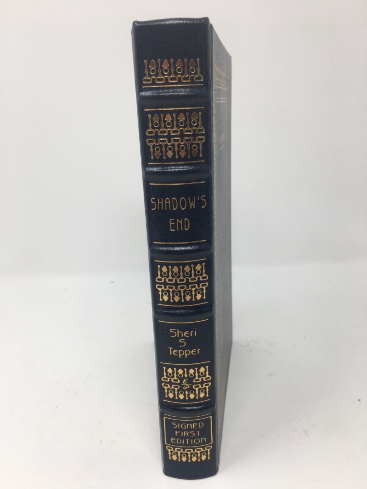 MINT TRIPLE SIGNED Easton Press Shadow’s End By Sheri S Tepper, Sci Fi | eBay