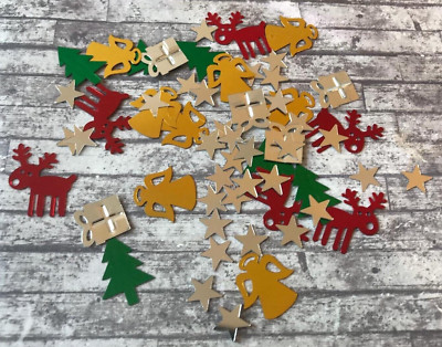 Christmas Table Confetti 80 Pcs Reusable Party Decorations Sprinkles ...