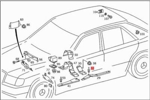 Genuine Mercedes Expansion Rivet 5pcs 0009903492 | eBay