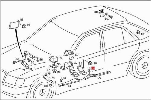 Genuine Mercedes Expansion Rivet 5pcs 0009903492 | eBay