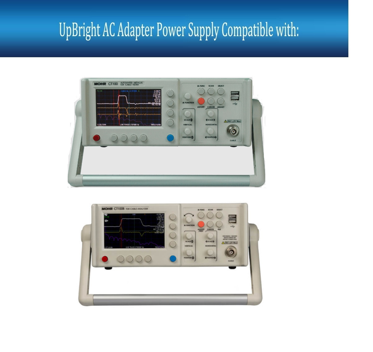 AC DC Adapter For MOHR CT100 CT100B CT100HF Automated Metallic TDR ...