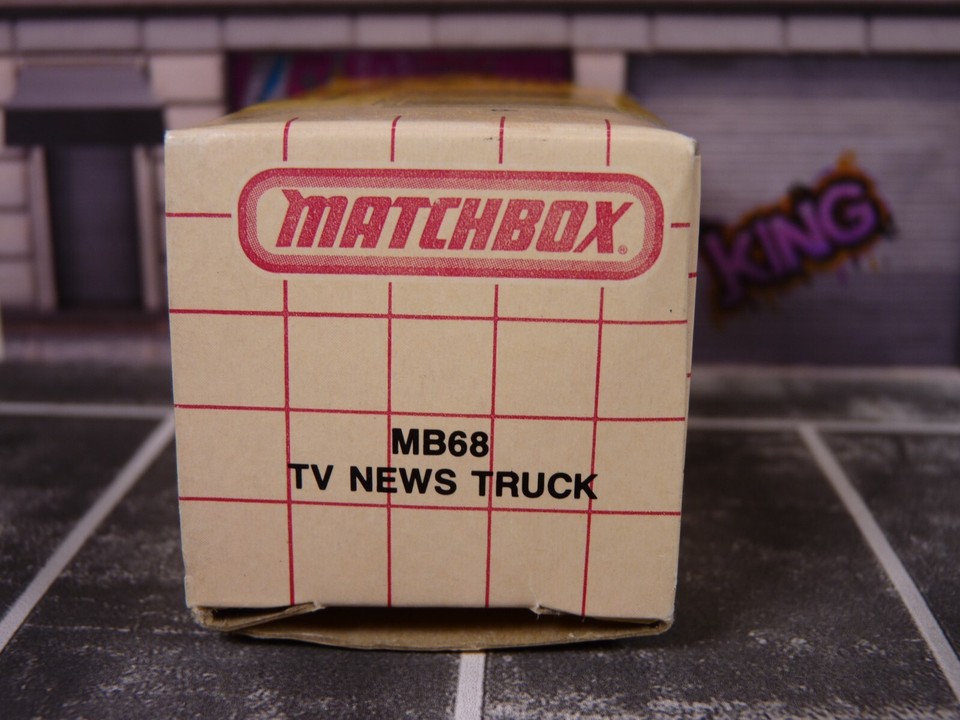Vintage 1983 Matchbox MBTV Mobile One Blue TV News Van with Box Loose ...