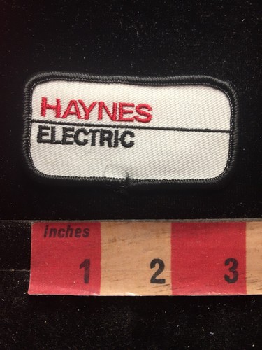 HAYNES ELECTRIC Advertising Patch 86N2 | eBay