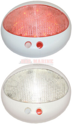 Marine LED Dual Red / White Cabin Light With Switch & Dimmer 12v 24v ...