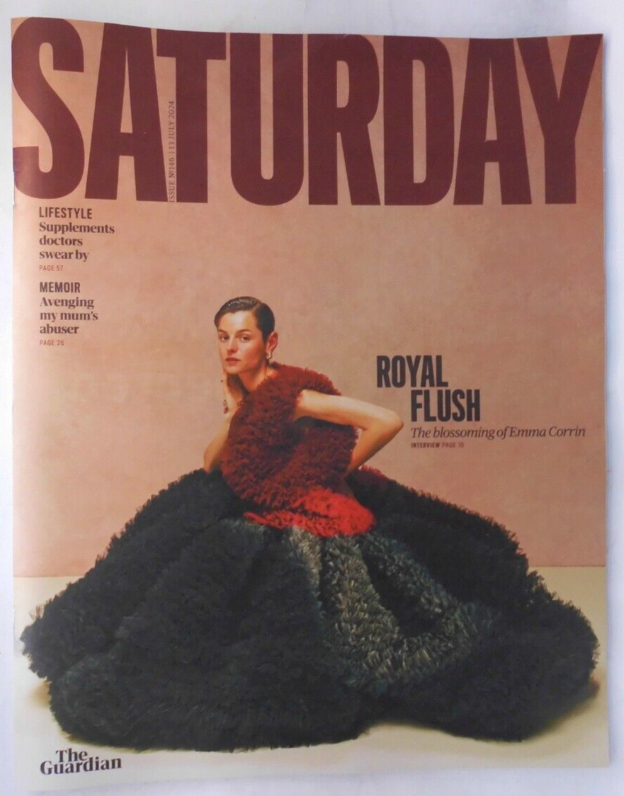 The Guardian Saturday magazine 13th July 2024 Royal Flush Emma Corrin ...