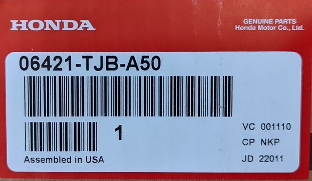 Genuine Acura Temporary Kit 06421TJBA50 / 06421-tjb-a50 OEM for sale ...