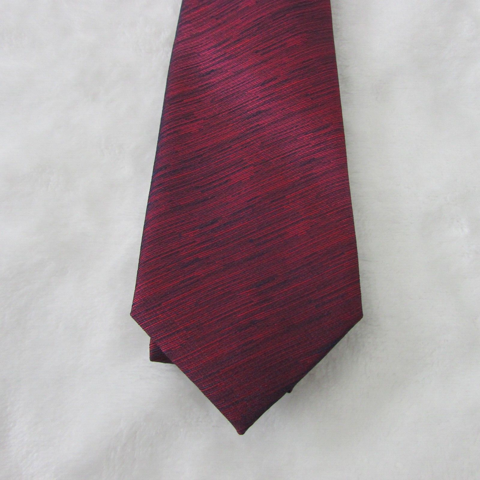 Little Black Tie Dark Red Maroon Men's Neck Tie 100% Polyester | eBay