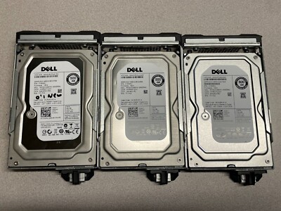 (Lot of 3) Dell 01KWKJ 500Gb 7200RPM 1KWKJ Sata ii 64Mb 3.5" HDD W/TRAY ...