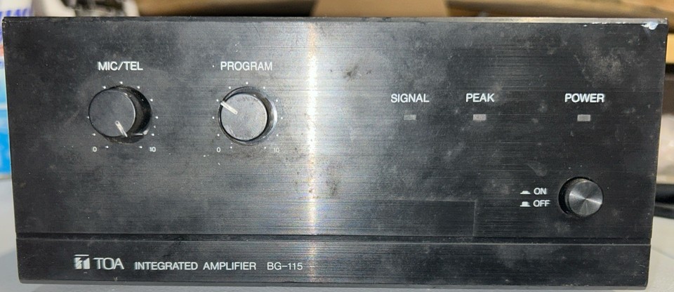 TOA BG-115 15W Integrated Amplifier | eBay
