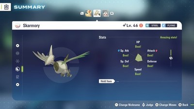 Pokemon Legends ZA! Shiny Skarmory Hyper Trained | eBay