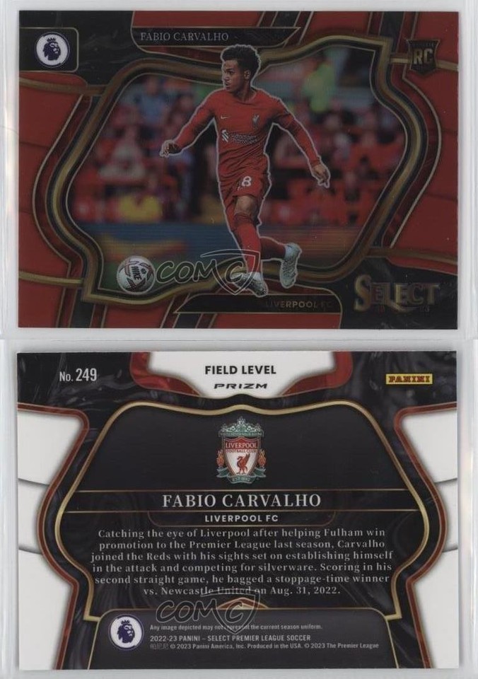 2022-23 Select Premier League Field Level Red Prizm Fabio Carvalho ...