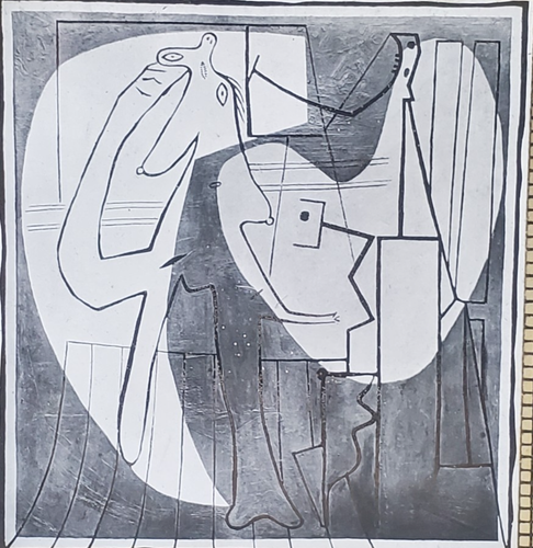 Painter And His Model, Pablo Picasso, Magic Lantern Glass Slide | eBay