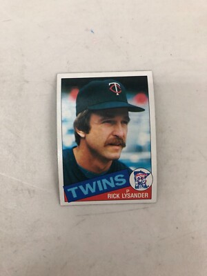 Vintage Topps 1985 Minnesota Twins Baseball Cards Rick Lysander | eBay
