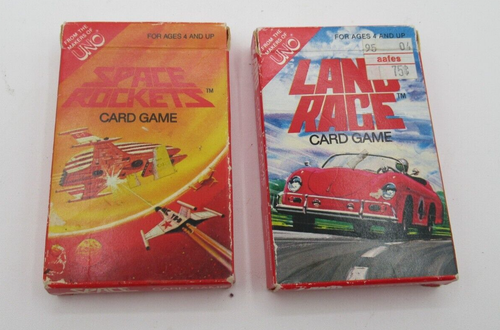 Vintage Uno Land Race & Space Rockets Card Game 1983 International | eBay