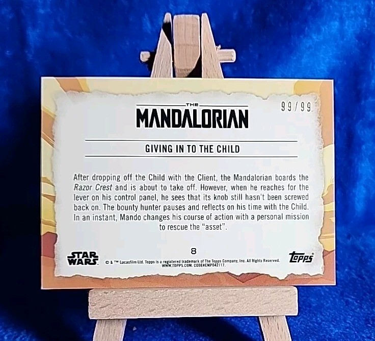 Rare Red 2020 TOPPS STAR WARS THE MANDALORIAN JOURNEY OF GROGU RED 99/ ...