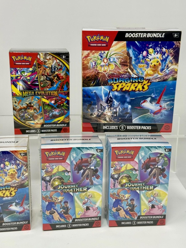 Pokemon TCG Surging Sparks Booster Bundle Box Sealed 5 Packs Promo Card ...