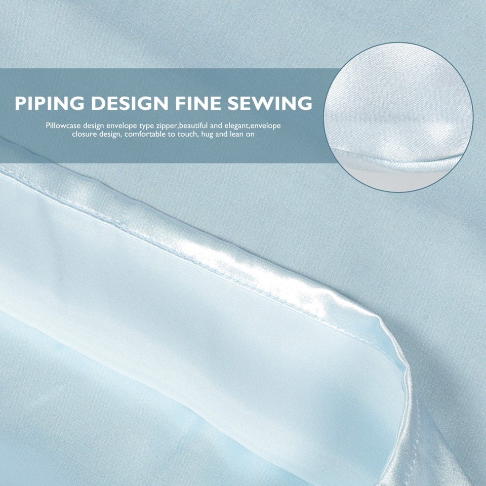 Comfortable Simulation Silk Pillowcase Envelope Closure Pillow Cover ...