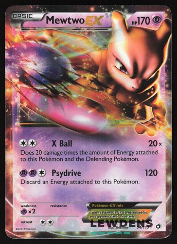 Mewtwo EX - 54/113 - Ultra Rare - Legendary Treasures - Pokemon Card ...