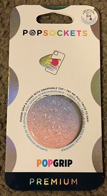 PopSockets Premium PopGrip Phone Grip Stand Glitter Morning Haze Swap Top NEW | eBay