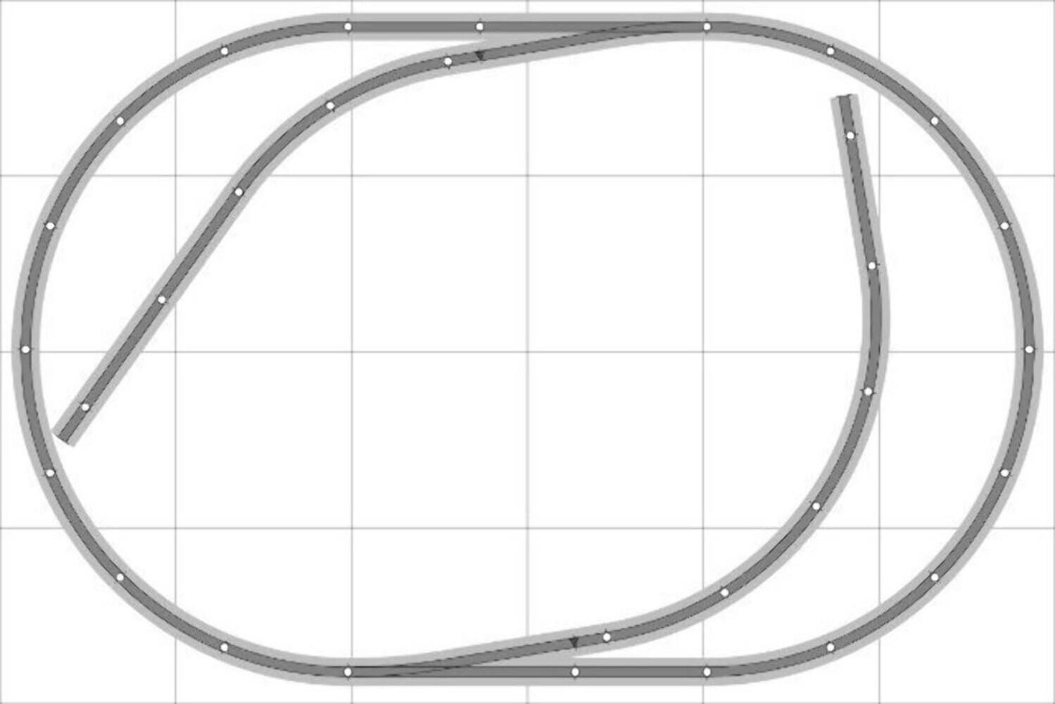 Bachmann E-Z Track Train Layout #019 Train Set HO Scale 4' X 6' Wire ...