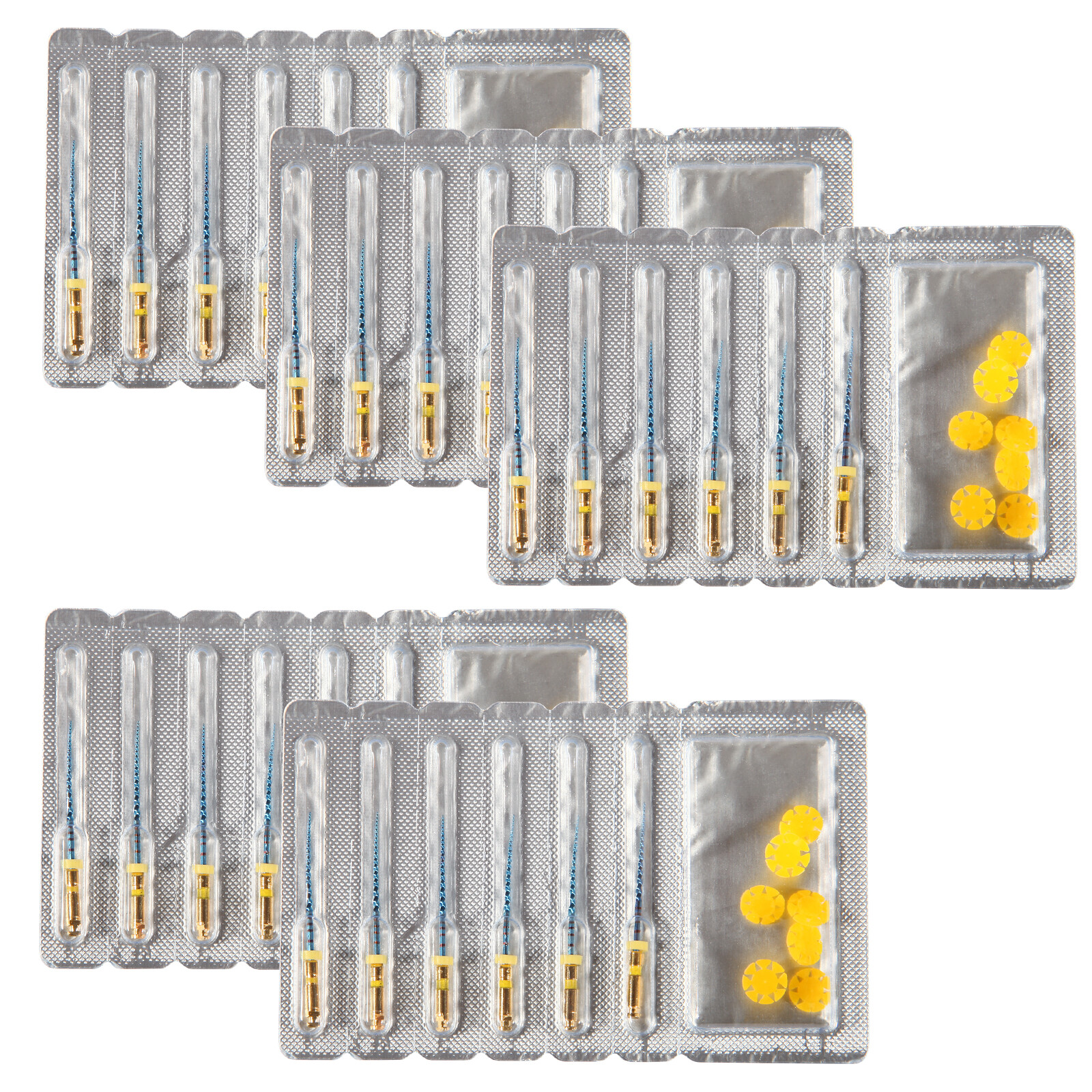 5Packs Dental Endo Taper NITI Rotary Files Engine Use Curved Canal 25mm ...