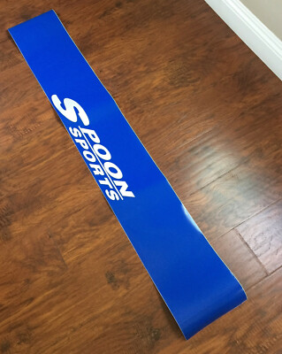 Spoon Type One Spoon Sports Decal Windshield Banner Sun strip sun visor ...