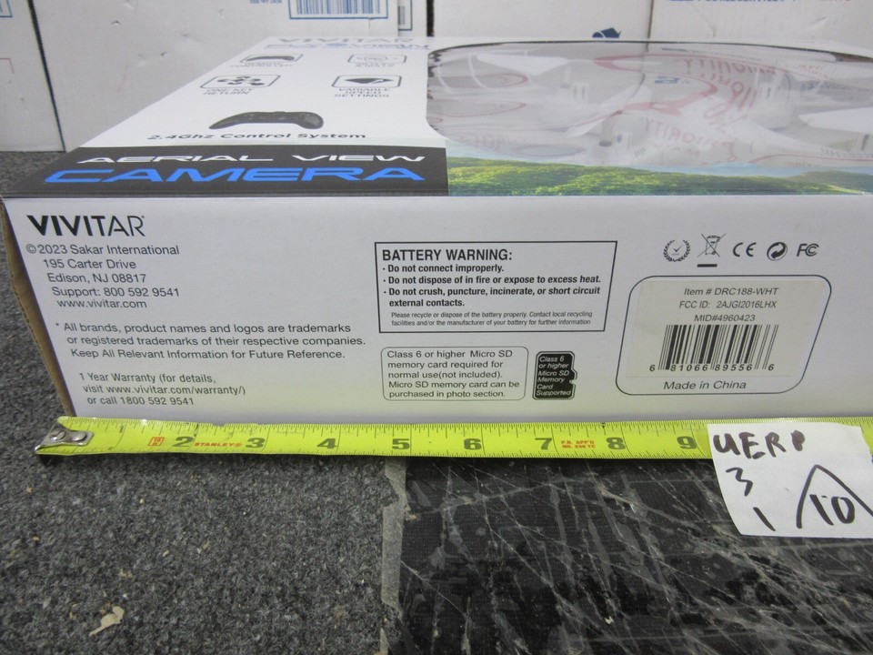 Vivitar Flyview Drone with Camera Aerial View Remote Controlled DRC188 ...