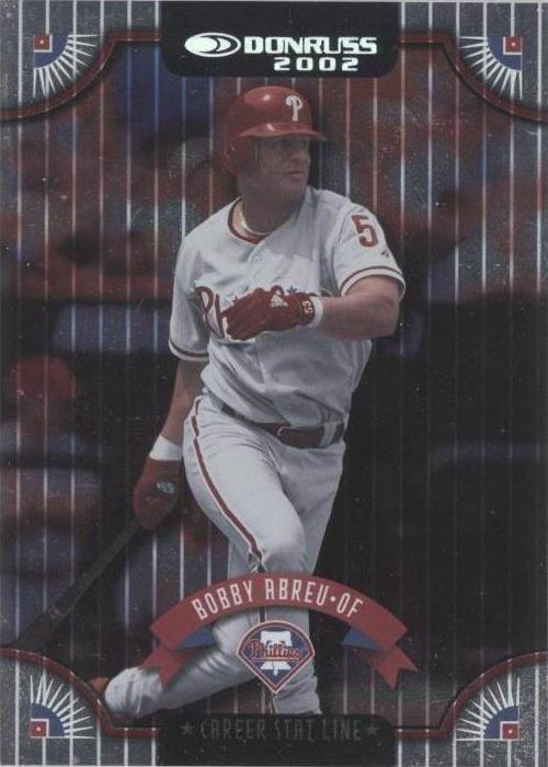 2002 Donruss - Bobby Abreu #40 Career Stat Line /307 for sale online | eBay