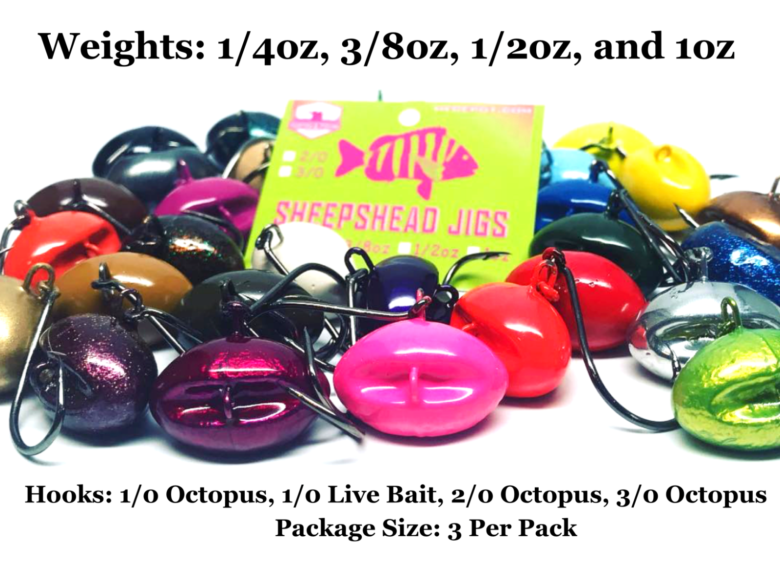 New 3PK Sheepshead Nation Swing Jigs, Hogfish, Blackfish, Tog, Swing ...