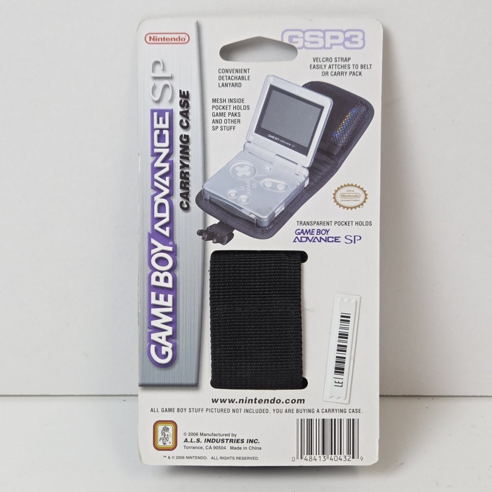 OEM Nintendo Game Boy Advance SP BLUE Carrying Case *BRAND NEW* GSP3 | eBay