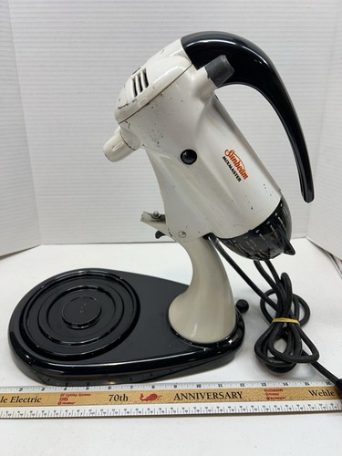 VTG Sunbeam Mixmaster Model 10A Stand Mixer w/3 Bowls 10 speed w ...