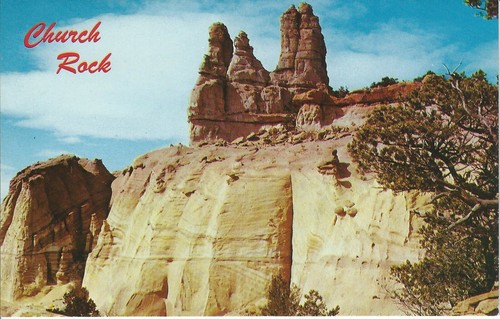 Church Rock near Gallup New Mexico Vintage Unused Postcard | eBay