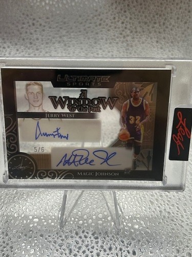 2024 Leaf Ultimate Sports -Magic Johnson/Jerry West -Window 2 the Past ...