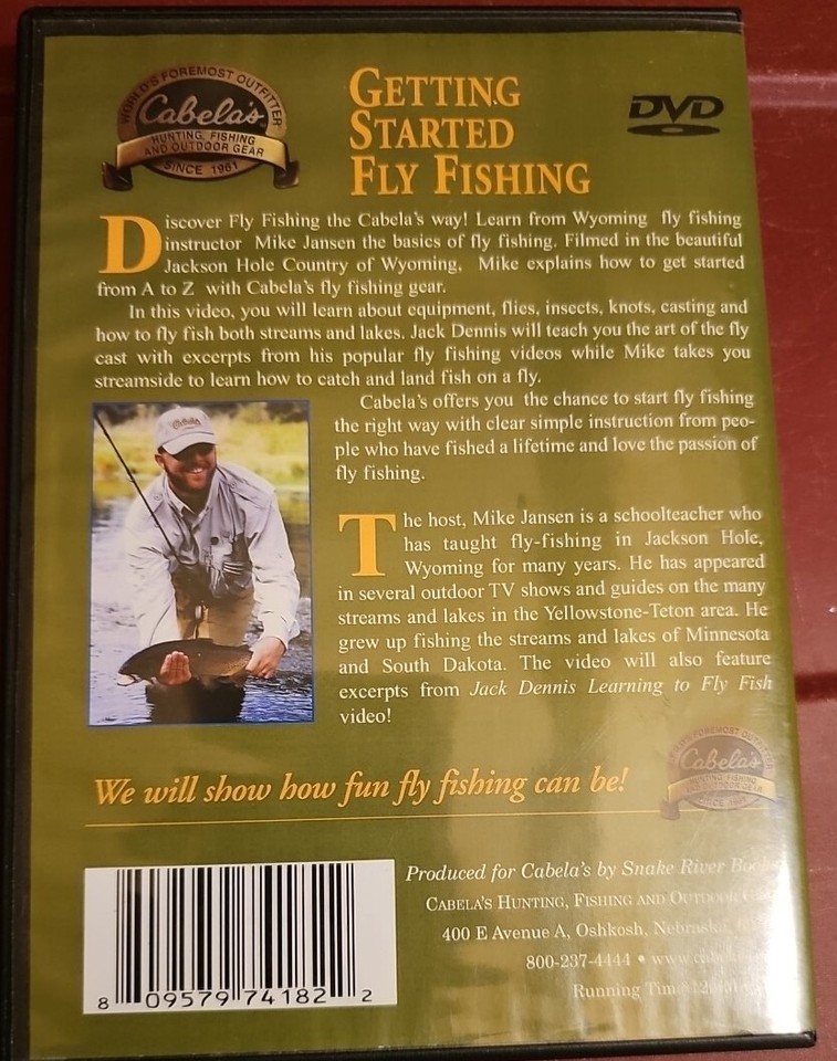 Cabela's Getting Started Fly Fishing (DVD) - Jack Dennis Instructional ...