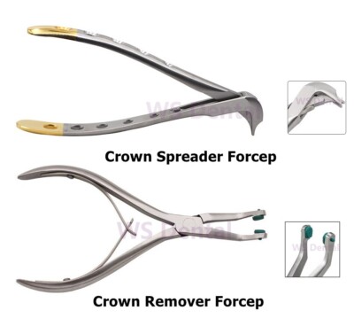 Dental Crown Spreader Splitter Forceps Temporary Crowns Bridge Remover ...