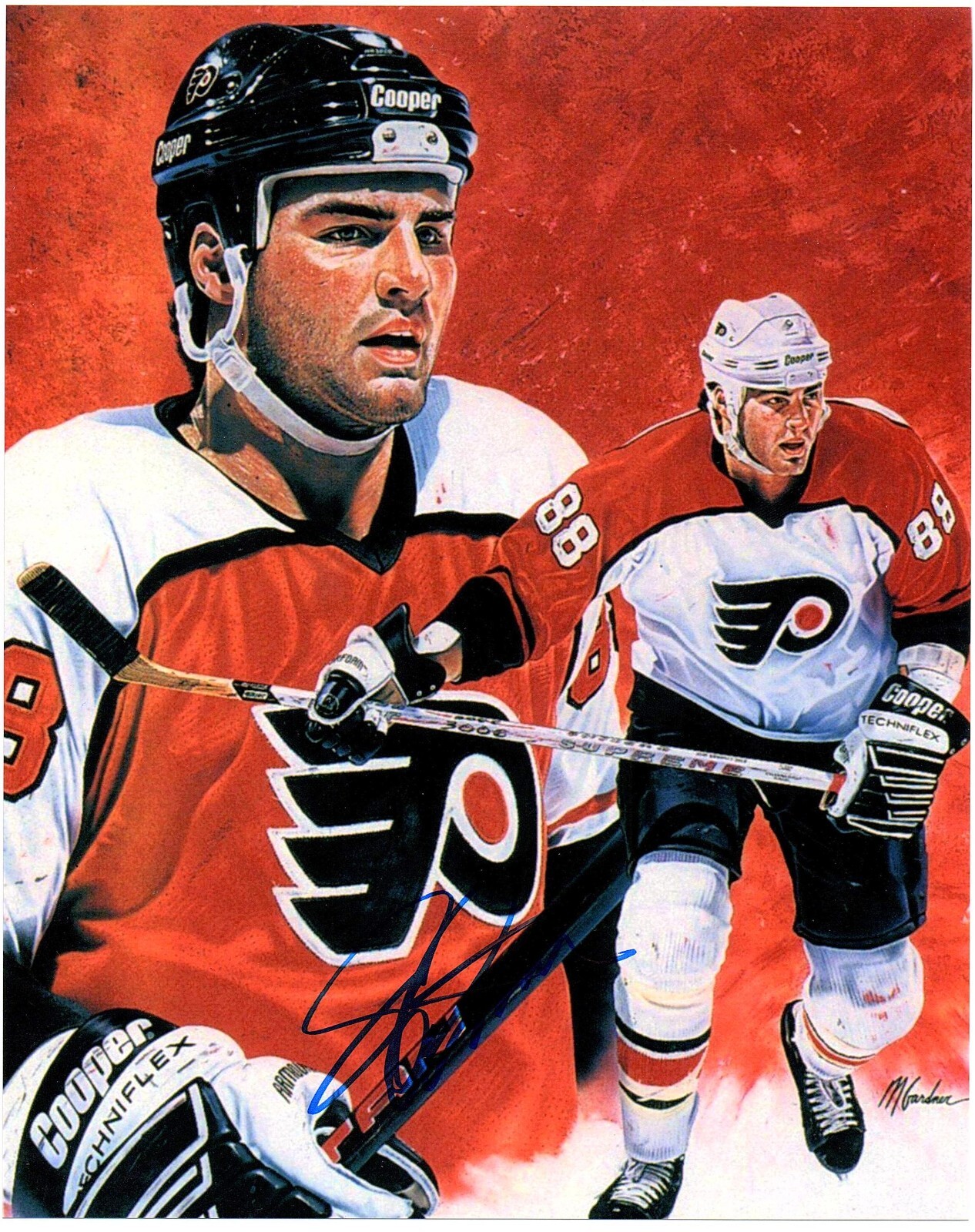 ERIC LINDROS PHILADELPHIA FLYERS CUSTOM PRINT 8X10 SIGNED AUTOGRAPHED ...