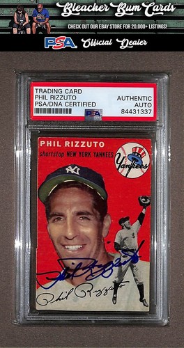 1954 Topps 17 Phil Rizzuto Auto PSA Authentic | eBay