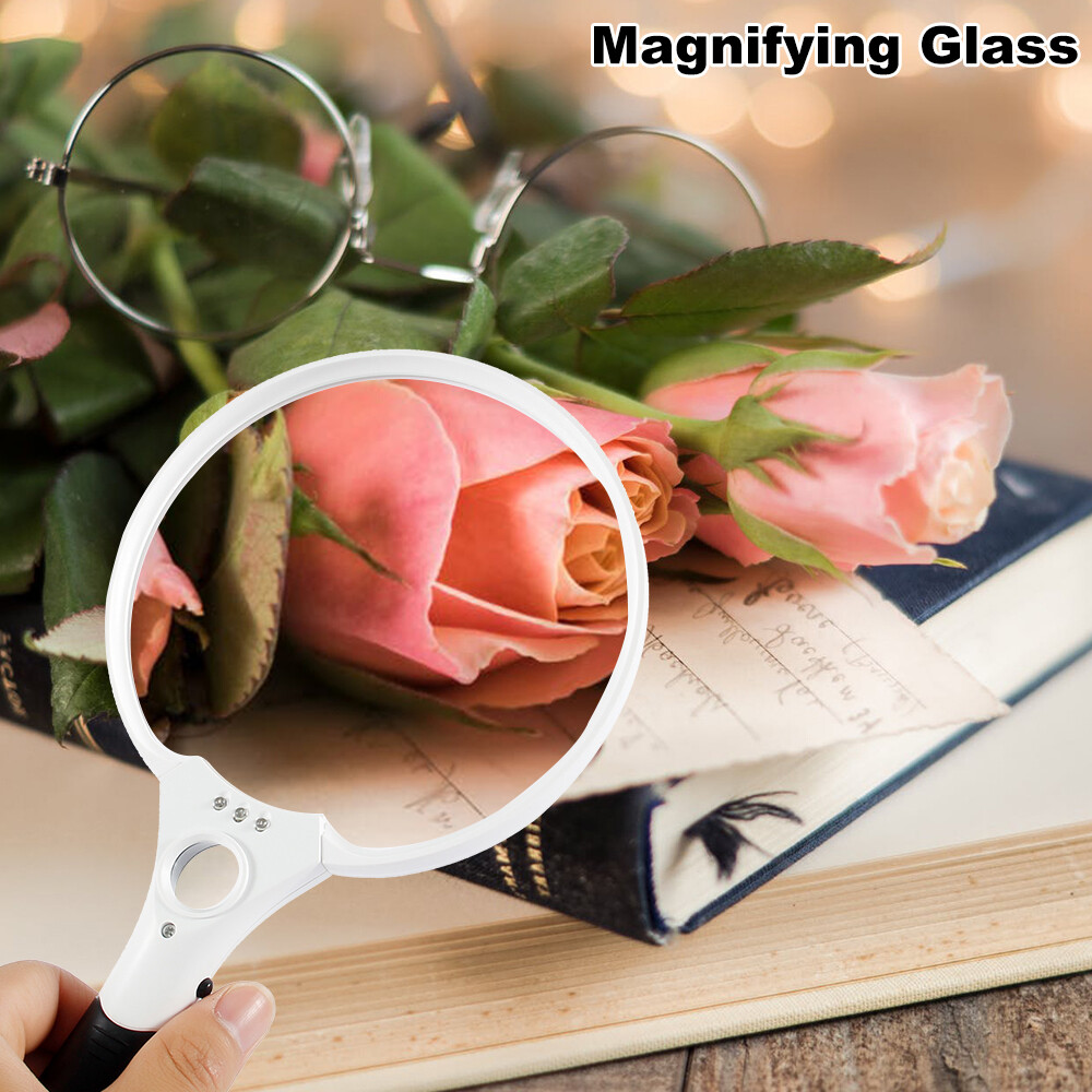 Magnifying Glass Handle Magnifier Zooming Lens Reading Optical ...