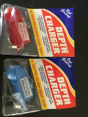 2 X Depth Charger RED & blue Down Rig great For Towing Lures At A Set ...